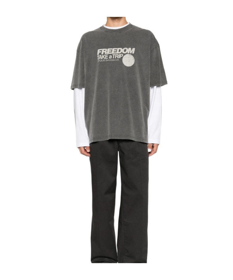 7 FOR ALL MANKIND graphic-print crew-neck T-shirt